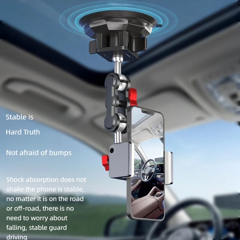 Universal-Phone-Clamp-Holder-in-Car-Ball-Head-Bracket-Suction-Cup-Mount ...