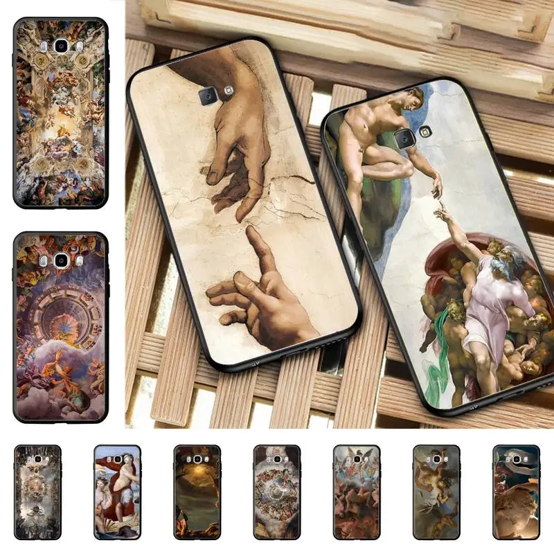 Art Fresco Michelangelo Creation of Adam Phone Case for Samsung J 4 5 6 ...