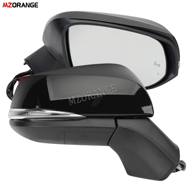 Front Rearview Side Wing Mirror Lower Support Base Cover Black Plastic ...