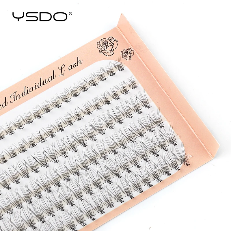 YSDO 6 Rows Natural Eyelash Extension Soft Volume Faux Cils 10D Cluster ...