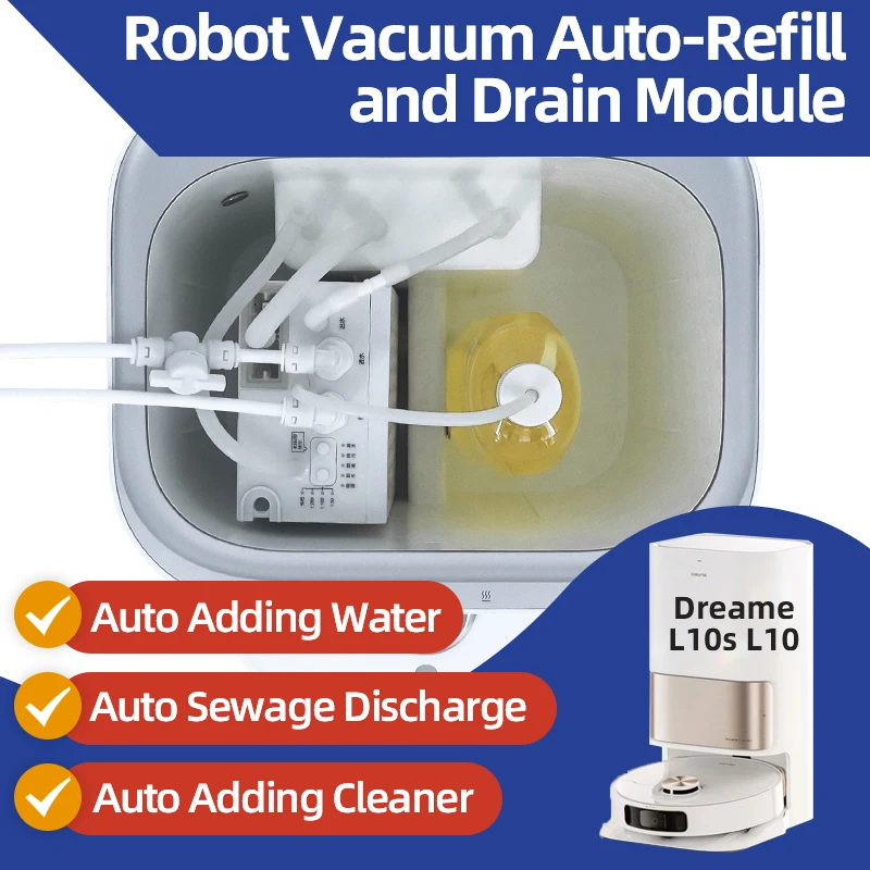 Dreame-L10s-L10-L20-Robot-Vacuum-Water-Change-Kit-Auto-Water-Refill-and ...