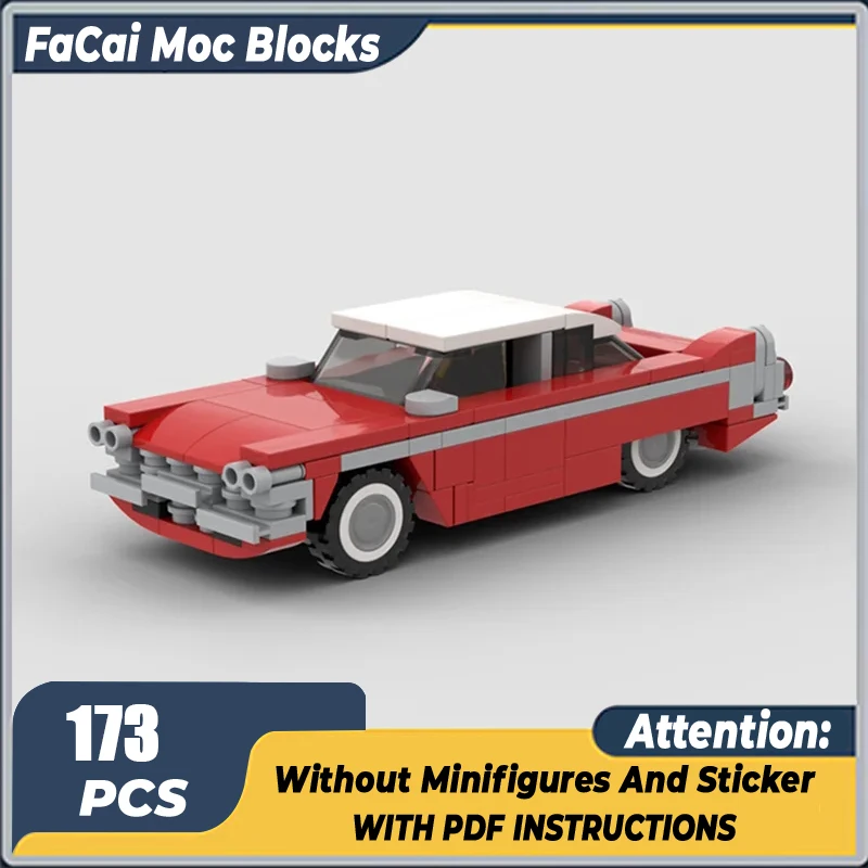MOC-Building-Block-Legendary-Car-Christine-1958-Plymouth-Fury-Model ...