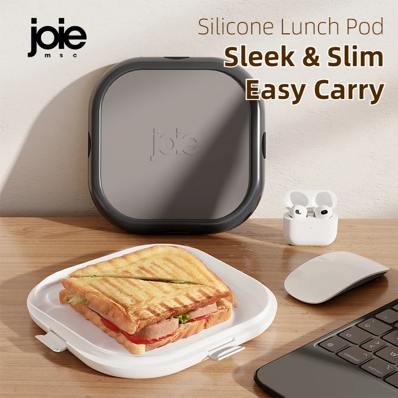 Joie Silicone Lunch Box Portable Sandwich Toast Bento Box Food ...
