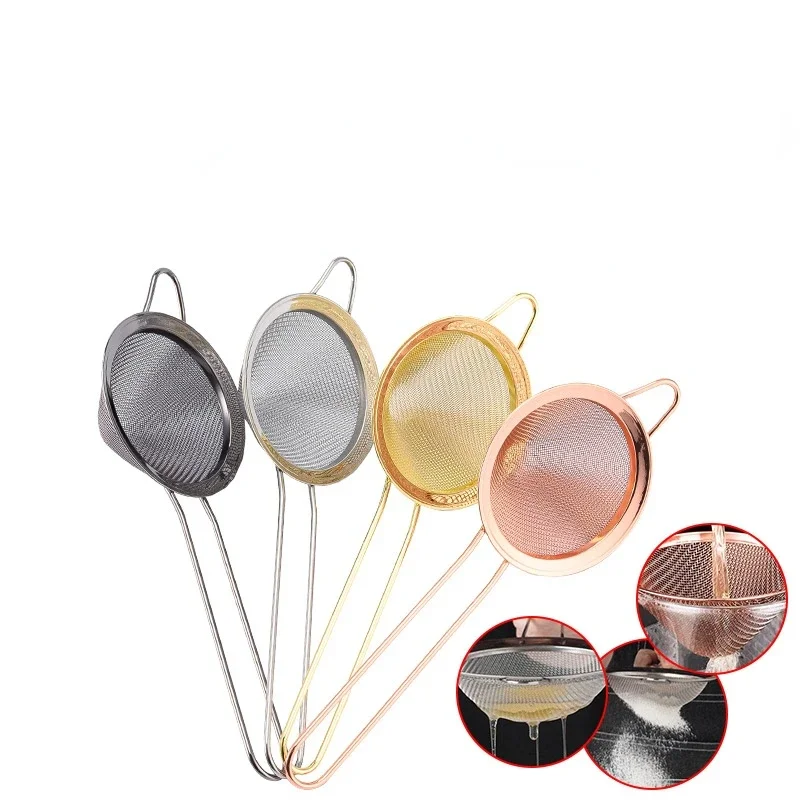 Fine-Mesh-Stainless-Steel-Conical-Strainer-Cocktail-Bar-Strainer ...