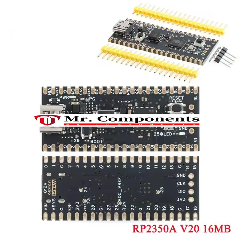 RP2350A_V20 Replace PICO2 Raspberry Pi RP2350 RISC-V Hazard3 520KByte ...