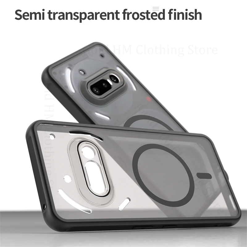 Wireless Charger Translucent Phone Case For Nothing Phone 3A Pro ...