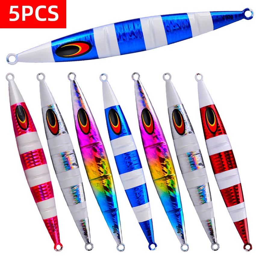 5PCS-Deep-Sea-Bait-Fish-Lures-Speed-Jig-Metal-Jigs-Artificial-Baits ...