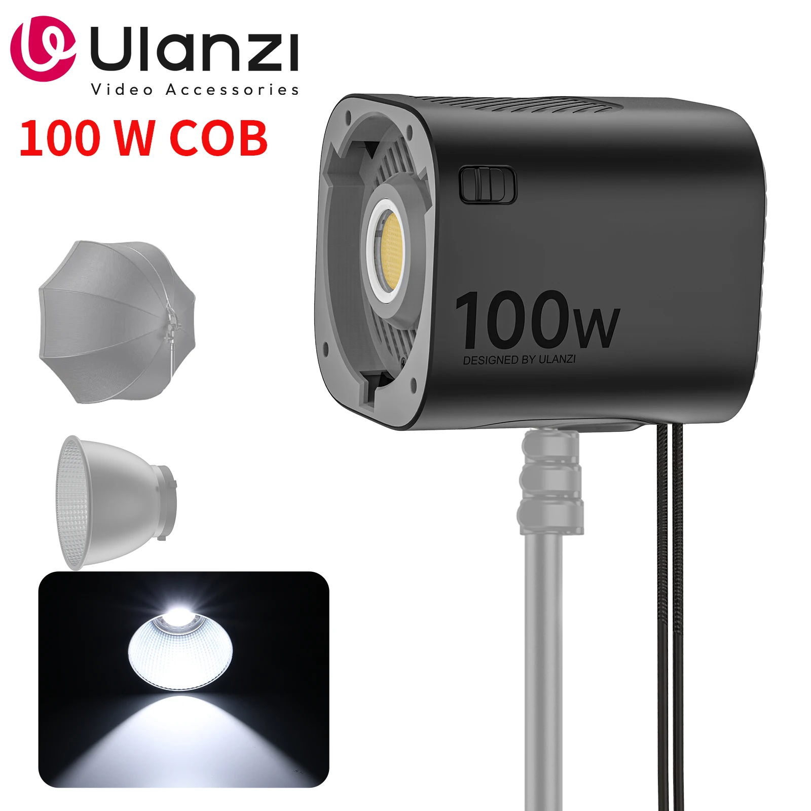 Ulanzi-LT026-100W-Portable-COB-Photography-Light-LED-5600K-Fill-Lighting-For-Live-Streaming-Home ...