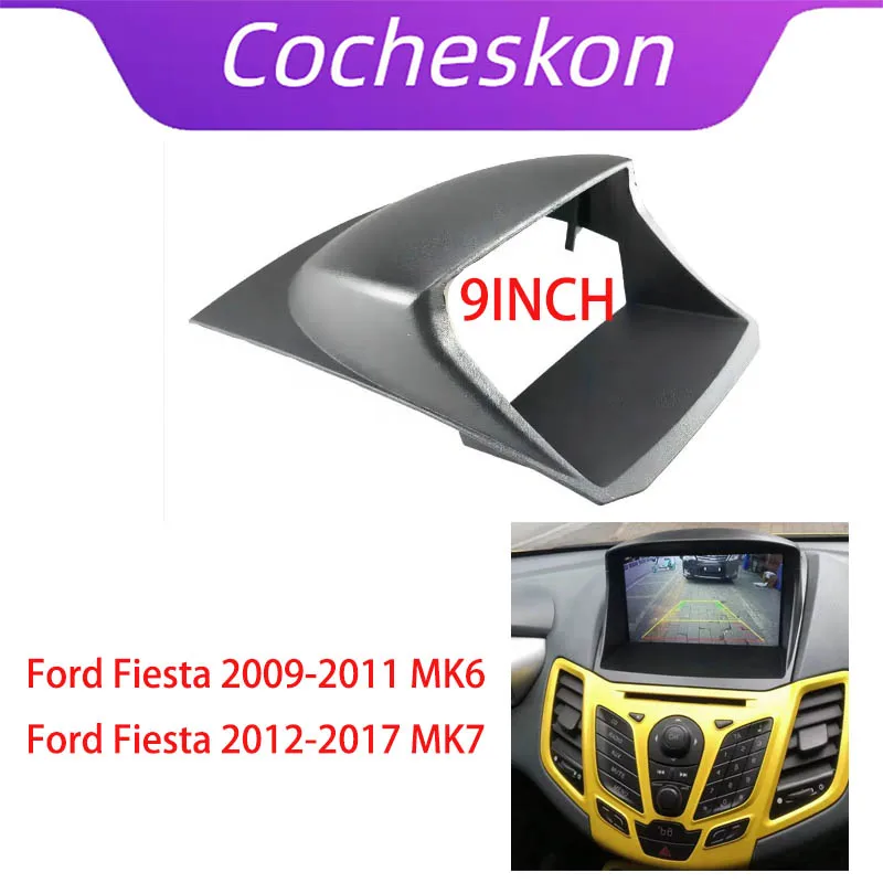 9 Inch Car Fascia for For Ford FIESTA 2009-2014 Video Panel Player ...