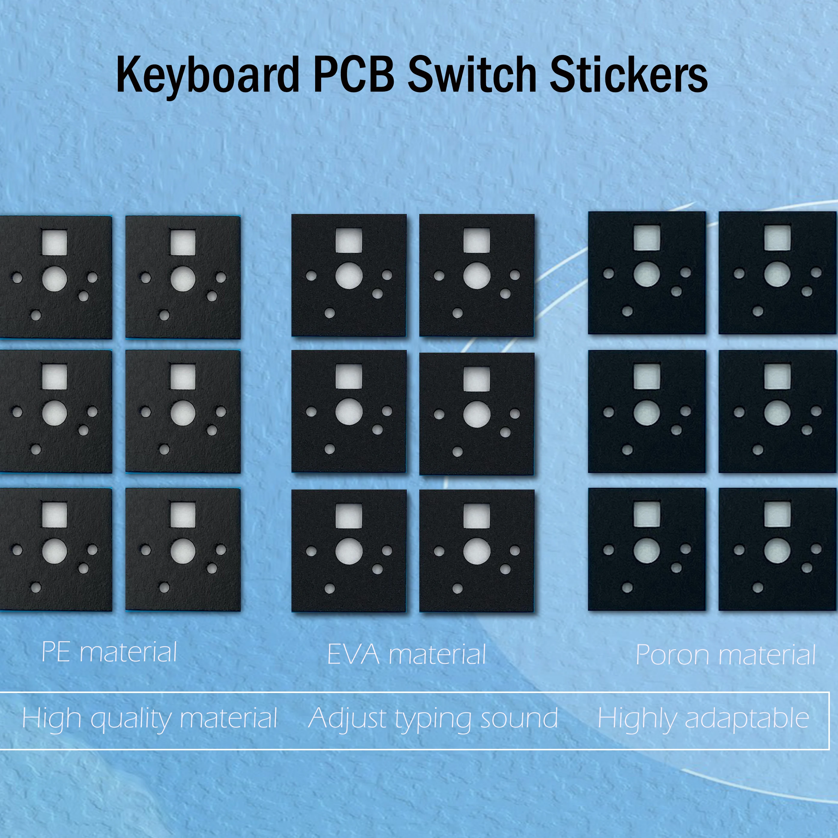 keyboard-PCB-Switch-Pad-Stickers-Foam-EVA-PE-KeysPoron-Material-for ...