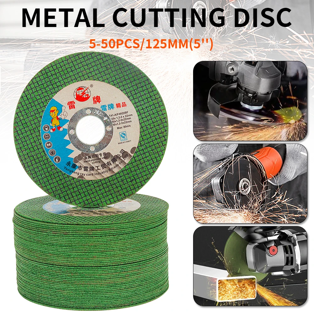 2-50pcs 125mm Metal Cutting Disc Angle Grinder Stainless Steel Grinding ...