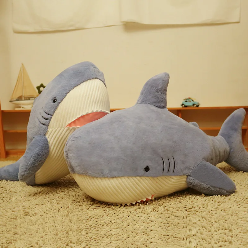 Cute-Shark-Plush-Toy-Soft-Stuffed-Speelgoed-Animal-Reading-Pillow-for ...