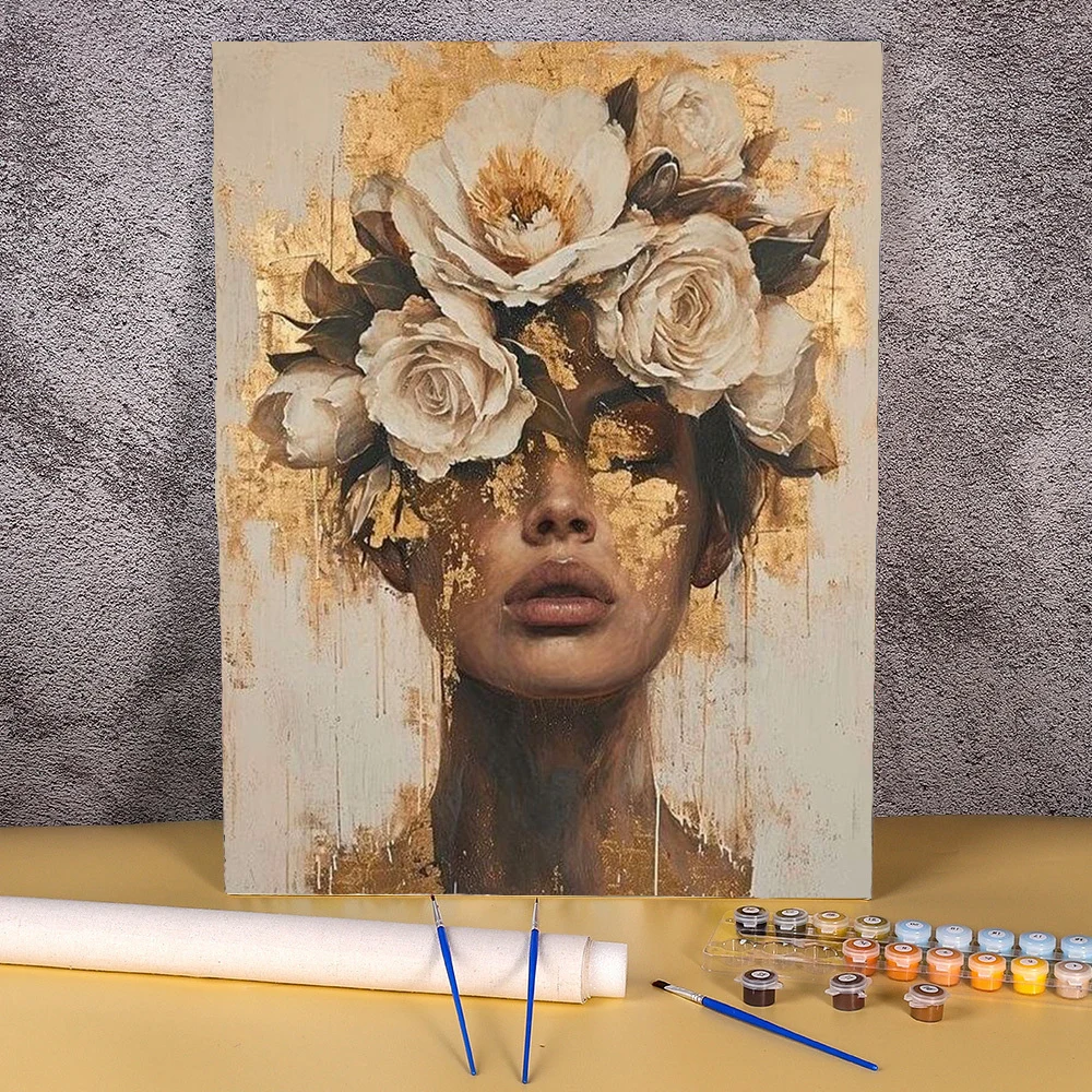 Painting By Numbers Frameless Coloring By Numbers For Adults On Canvas ...