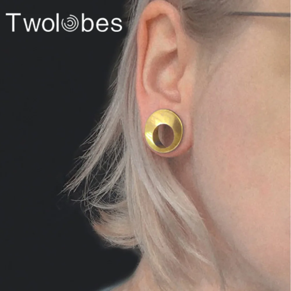 Twolobes-2PCS-316-Stainless-Steel-Ear-Gauges-Tunnels-Plugs-Expander ...
