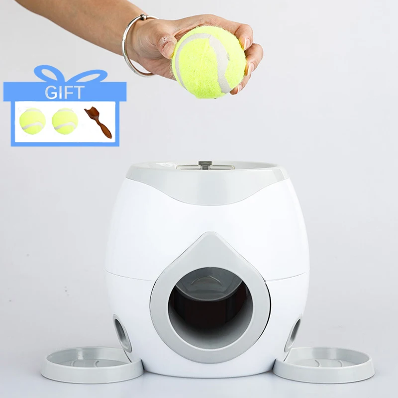 Pet-Ball-Launcher-Toy-Dog-Tennis-Food-Reward-Machine-Thrower ...