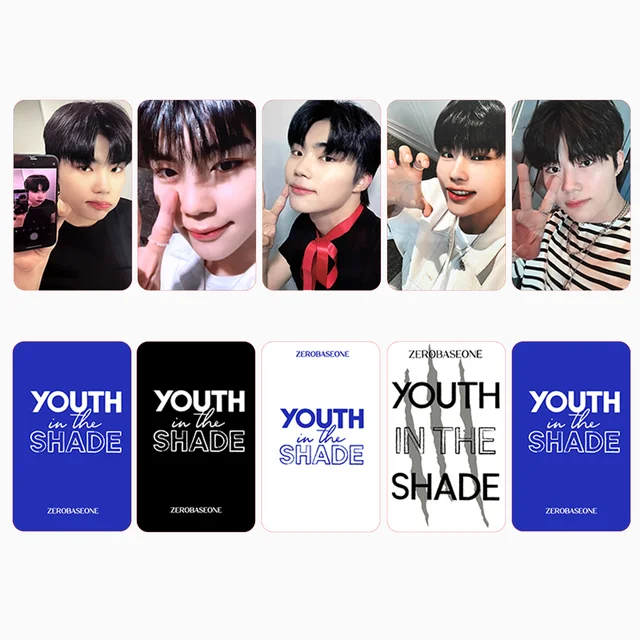 KPOP ZB1 Debut Album Pre-Sale Photocards YOUTH IN THE SHADE Album LOMO Cards ZhangHao YuJin ...