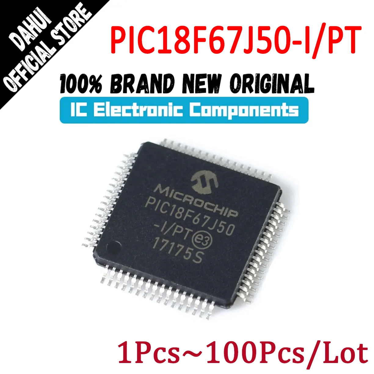 PIC18F67J50-I/PT PIC18F67J50-I PIC18F67J50 PIC18F67J PIC18F67 PIC18F PIC18 PIC IC MCU Chip TQFP ...