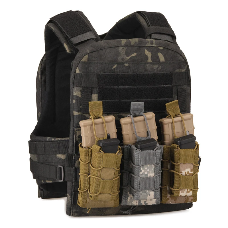 Tactical-Molle-Double-Magazine-Pouch-Rifle-Pistol-Mag-Pouches-2-Layer ...