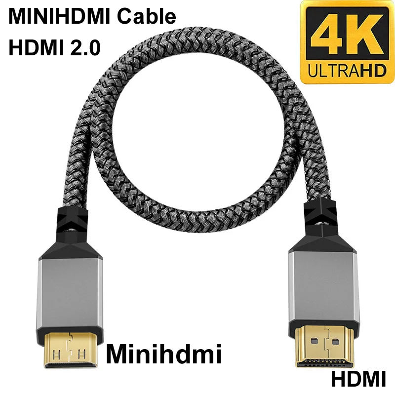 4K, 60Hz, 1m, 1.5m, 2m, 3m, 3m, Extensão Micro HDMI, Macho para Macho, V2.0, HDMI para Mini, 5m, 10m