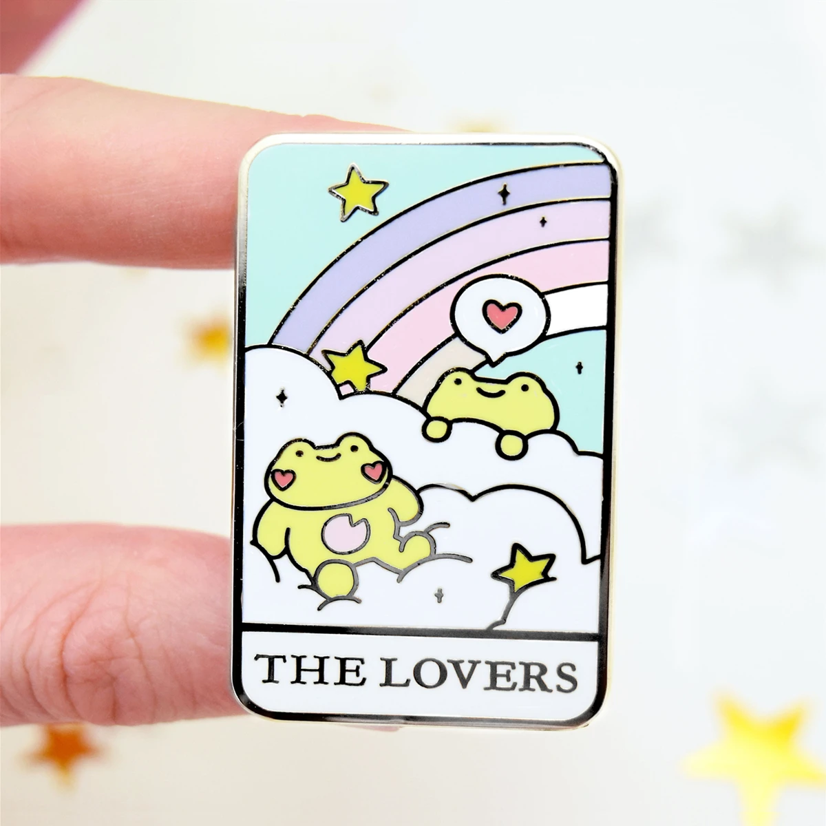 Kawaii Rainbows Frog Hard Enamel Pin Cartoon Cute Frogs Cards Animals ...