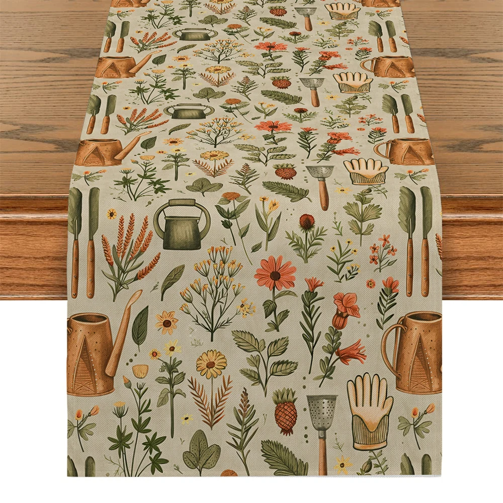 Gardening-Garden-Plants-Daisies-Table-Runners-Kitchen-Table-Decoration ...