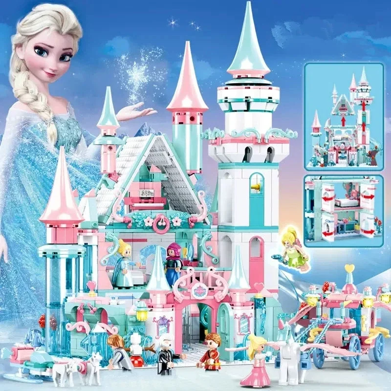 Disney-Frozen-Building-Model-Blocks-para-Meninas-Princesa-Elsa-Castelo ...