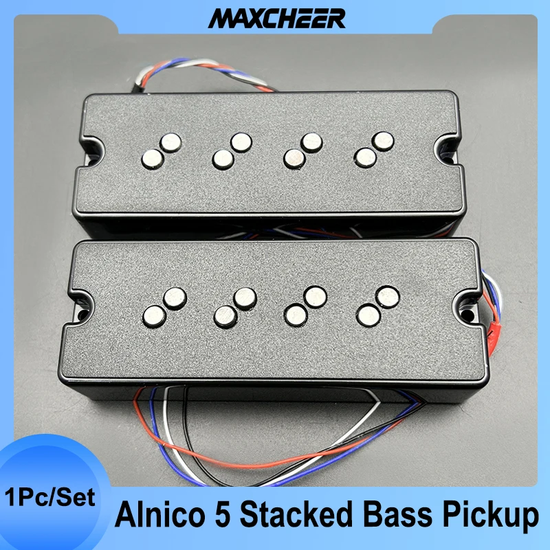 Alnico-5-Stacked-Humbucker-Pickup-for-4-String-Bass-with-Staged ...