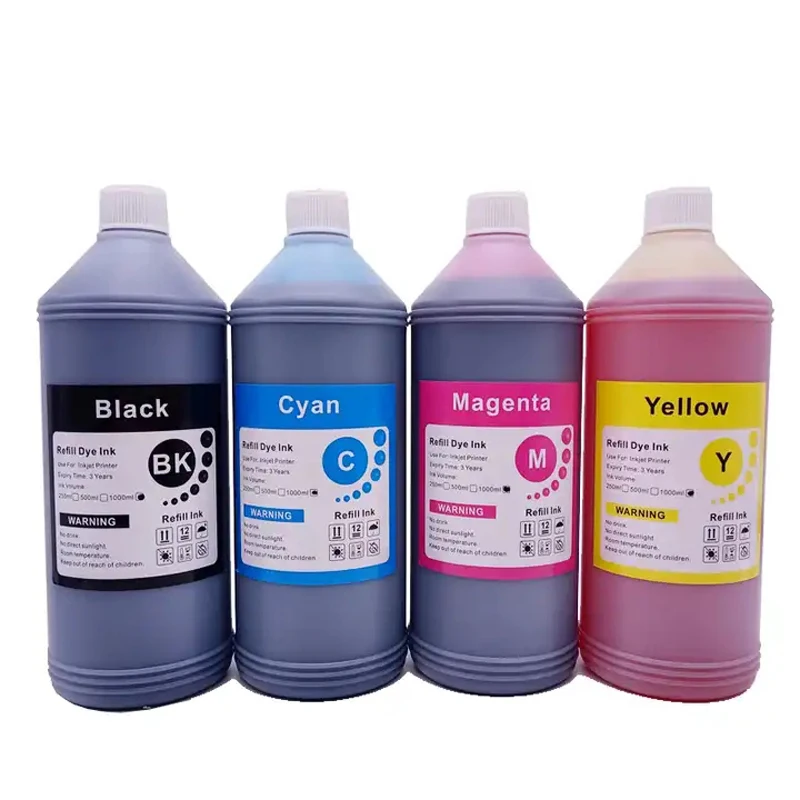 1000ML-1KG-Liter-Black-C-M-Y-Refill-Dye-Based-Ink-Kit-Replacement-For ...