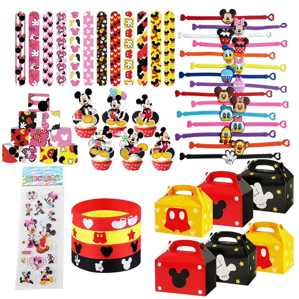 Mickey-Mouse-Gift-Toys-paper-gift-bag-Slap-Bracelet-stickers-Party ...
