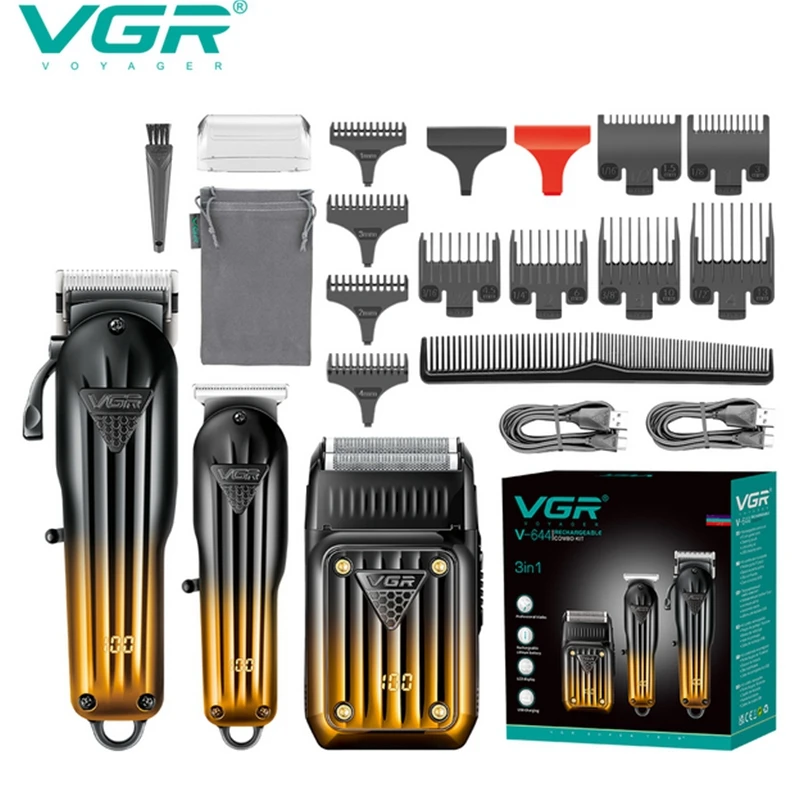 VGR-Professional-Combo-Hair-Clipper-Hair-Trimmer-Foil-Electric-Shaver ...