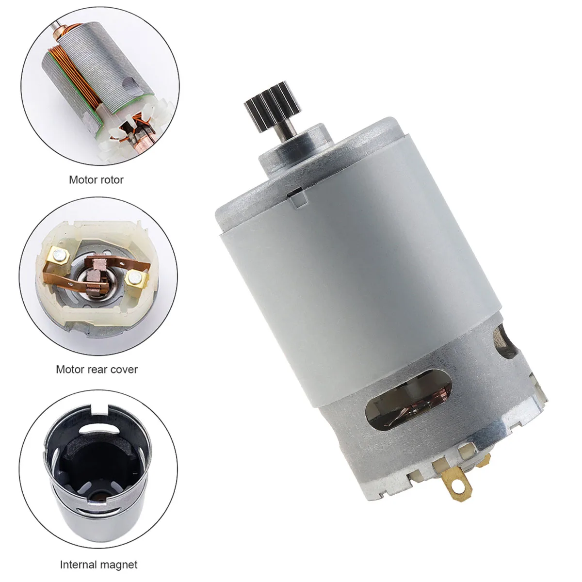 14 dentes dc motor 8.2mm engrenagem micro motor 28000rpm 21v lítio ...