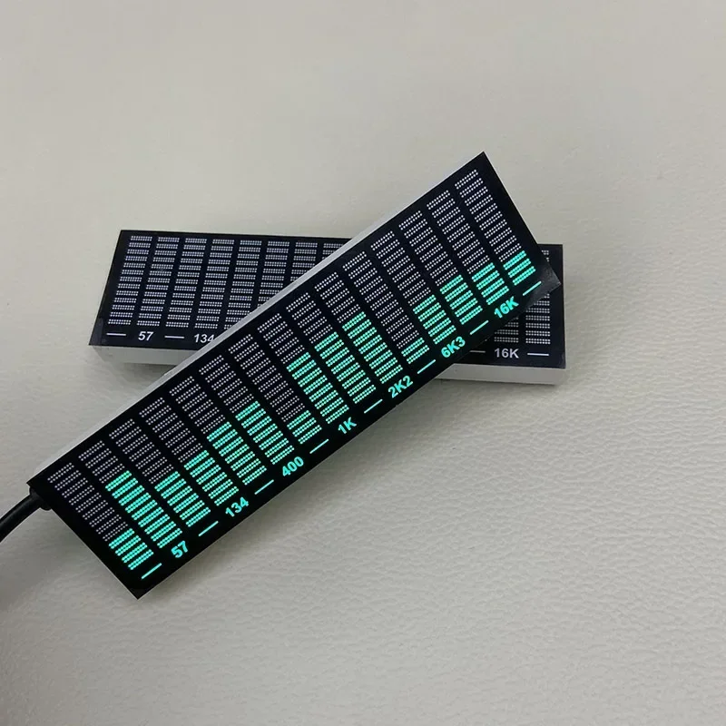 Car-Audio-Level-Indicator-VU-Meter-LED-Music-Spectrum-Light-Green ...