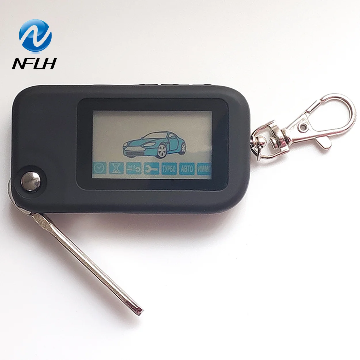 NFLH-B92-Remote-Control-Keychain-With-Key-Uncut-Blade-For-Starline-B92 ...