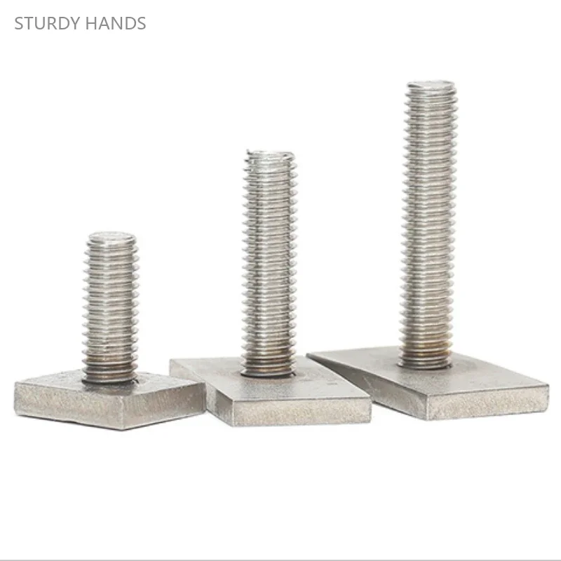 2PCS 304 M6 stainless steel T-shaped rail screw rectangular T-bar ...