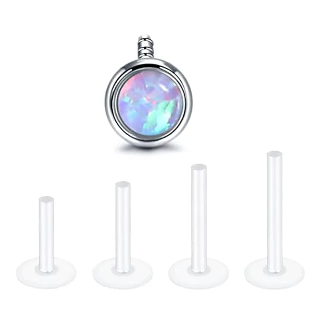 Pack 12 Piezas Piercing Piercing Labret 16G Acero Inoxidable | 12 ...