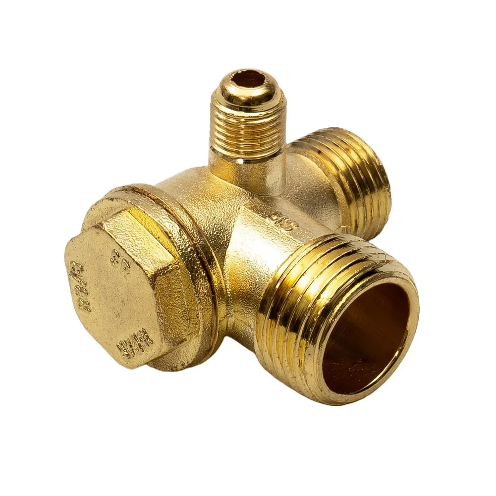 Air-Compressor-Check-Valve-3-Port-Zinc-Alloy-Brass-Male-Thread-Check ...