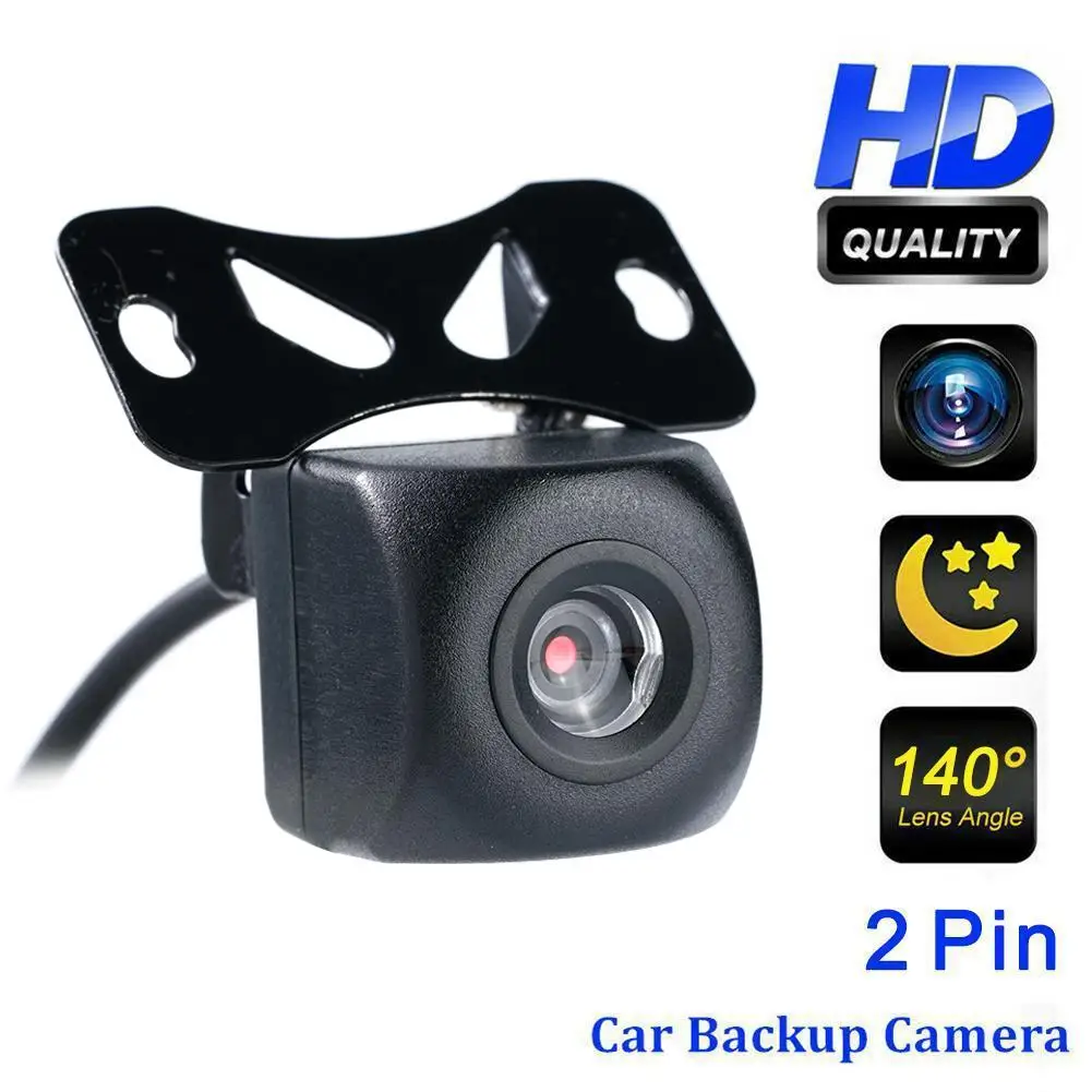 1080p-HD-Car-Rear-View-Camera-2-pin-Waterproof-Night-Vision-Fish-Eye ...