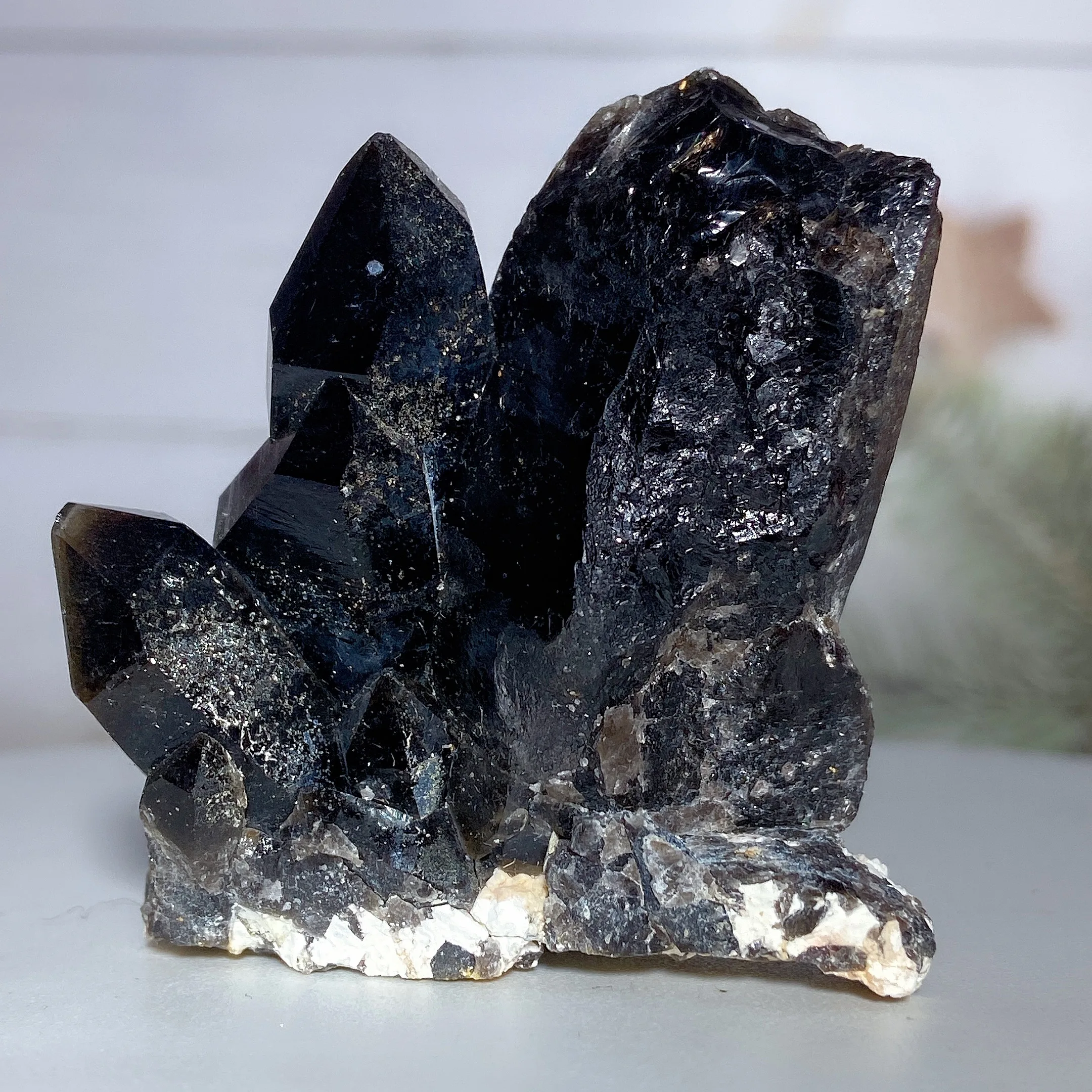 Natural-Crystals-Black-Quartz-Stone-Cluster-Healing-Energy-Home ...