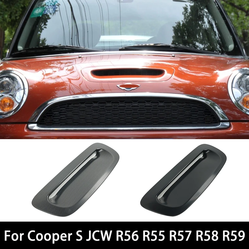 For-Mini-Cooper-S-JCW-R56-R55-R57-R58-R59-Black-Front-Engine-Hood ...