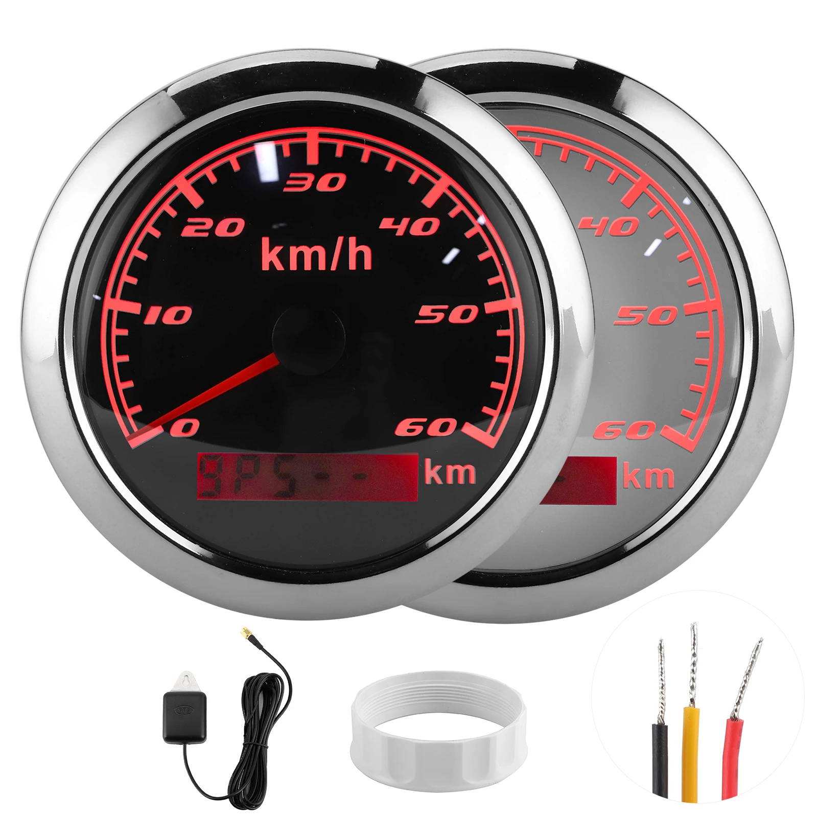 Gps-Speedometer-Boat-Odometer-Universal-Stainless-Steel-Yellow ...