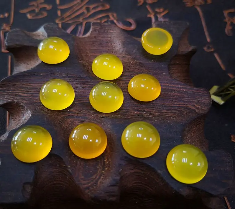 20pcs/pack Genuine Yellow Carnelian Agate Beads 6mm 8mm 10mm 12mm 14mm ...