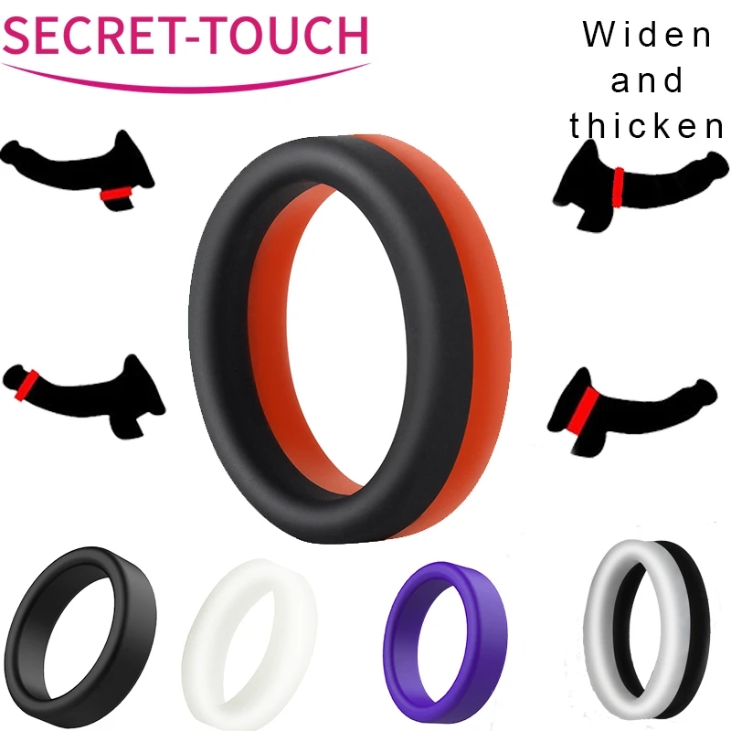 Male Lock Essence Penis Rings Widen Thicken Chastity Device Cock Ring Delay Ejaculation For Male ...