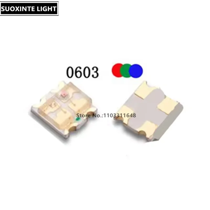 0603 RGB SMD LED, Common Anode/Cathode, 19-237/R6GHBHC 19-237B/R6GHBHC ...