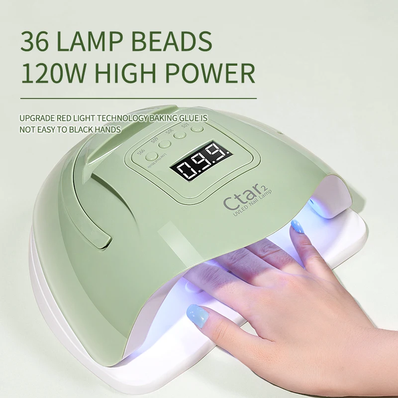 120W-UV-LED-Nail-Lamp-Nail-Dryer-Nail-Phototherapy-Machine-Dual-Light ...