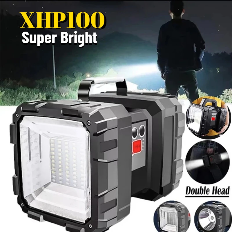 Super-Brilhante-XHP100-LED-Usb-Recarreg-vel-Dupla-Cabe-a-Outdoor ...