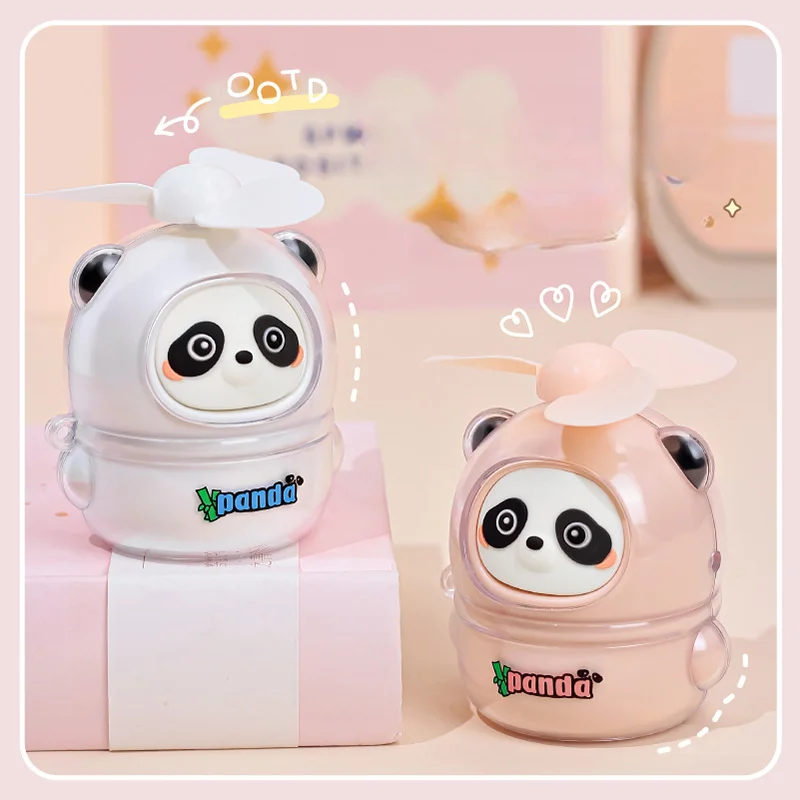 New-Creative-Cute-Panda-Small-Fan-Girl-Mini-USB-Charging-Student ...
