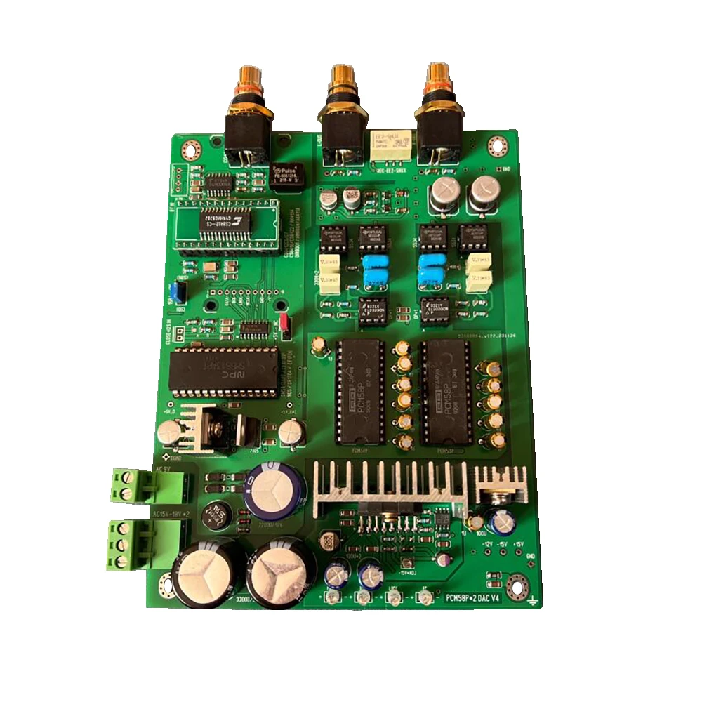 PCM58P-2-DAC-CS8412-Receive-Decoder-Board-Coaxial-Bluetooth-I2S-Input ...
