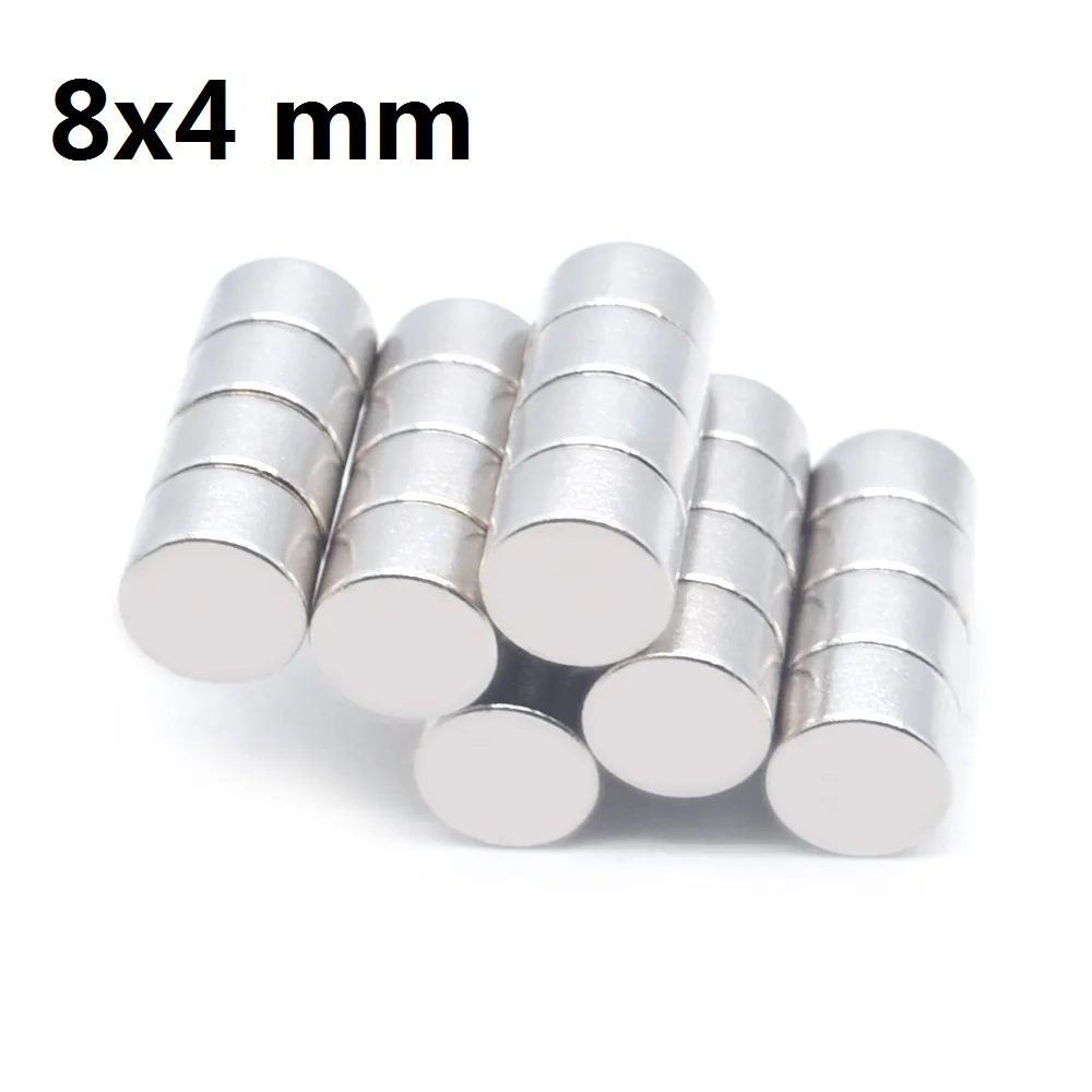 2-10000Pcs-8x4-Neodymium-Magnet-8mm-x-4mm-N35-NdFeB-Round-Super-Powerful-Strong-Permanent ...