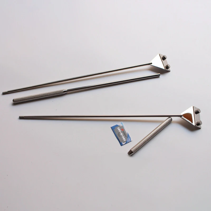 Aquarium Stainless Steel Fish Tank Algae Scraper Blade Aquatic Water ...