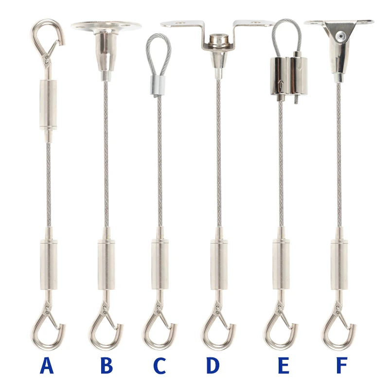 1.5mm Wire Rope Spring Hook Adjustable Hanging Clothesline Fixed ...